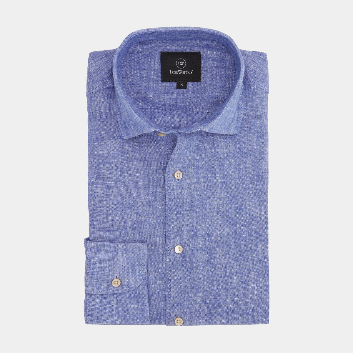 Light blue linen shirt | Men | Classic & stylish shirt in 100% linen